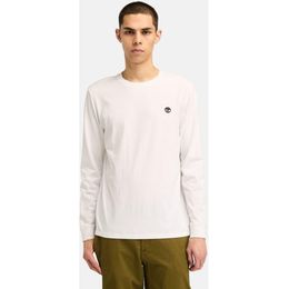 Timberland Longsleeve "Oyster River Chest Logo Longsleeve Tee " in Wei&szlig; | Gr.: XL