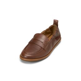 Marc O'Polo MARC O'POLO Damen Loafer "mit elastischer Fersenkante", Gr. 37cognac, Obermaterial: 100% Leder (Schaf), unifarben, Schuhe
