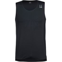 Under Armour Halo Funktionstank Herren - schwarz - Gr. L - Polyimid/Elastan