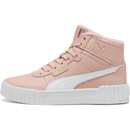 Puma Carina 3.0 Mid Wtr Jr Sneaker M&auml;dchen - rosa - Gr. 38 - Leder