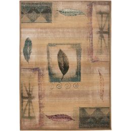 Theko Teppich &raquo;Gabiro 003&laquo; rechteckig 10 mm H&ouml;he Kurzflor, modernes florales Design, Wohnzimmer beige Obermaterial: 100% Polypropylen B : 200 cm...