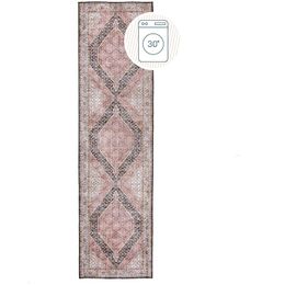 FLAIR RUGS Teppich »Briony« rechteckig 4 mm Höhe Waschbarer Traditioneller Teppich rosa Obermaterial: 100% Kunststoff B : 60 cm 1 Stk.