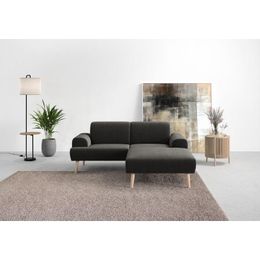 Andas Ecksofa »Swift Scandic Design, komfortabler Federkern, Breite 192cm, L-Form« Federkern-Polsterung, B/T/H: 192/83/176 cm anthrazit