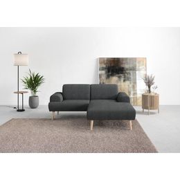 Andas Ecksofa »Swift Scandic Design, komfortabler Federkern, Breite 192cm, L-Form« Federkern-Polsterung, B/T/H: 192/83/176 cm anthrazit