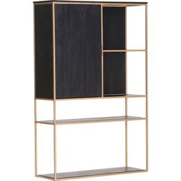 GUTMANN FACTORY Highboard »Porto« Vitrine, Breite 105 cm schwarz/gold 0