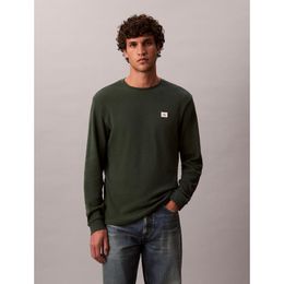 Calvin Klein Jeans Langarmshirt »LS WAFFLE BADGE CREWNK TEE« Mit Rundhalsausschnitt Sycamore XXL XXL Langarmshirt von Calvin Klein Jeans Menswear