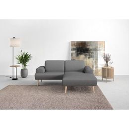 Andas Ecksofa »Swift Scandic Design, komfortabler Federkern, Breite 192cm, L-Form« Federkern-Polsterung, B/T/H: 192/83/176 cm grau