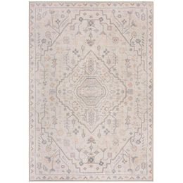 FLAIR RUGS Teppich &raquo;Teo&laquo; rechteckig 4 mm H&ouml;he Waschbarer Traditioneller Teppich beige Kunstfaser