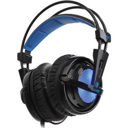 SADES Gaming-Headset »Locust Plus SA-904« schwarz/blau Multifunktionale Inline-Fernbedienug