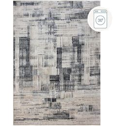 FLAIR RUGS Teppich &raquo;Silas&laquo; rechteckig 4 mm H&ouml;he Waschbarer Abstrakter Teppich beige Kunstfaser