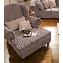 Home Affaire XXL-Sessel &raquo;King Henry, Sessel, Ohrensessel, Relaxsessel, Big Sessel, Breite 121cm&laquo; mit Federkern, in legerer Polsterung und losen Kissen