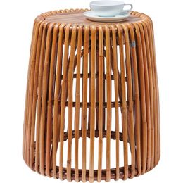 Tom Tailor HOME Beistelltisch »T-RATTAN SIDE TABLE HIGH« hoher Beistelltisch aus Rattan mit Platte aus recycletem Teakholz natur 0