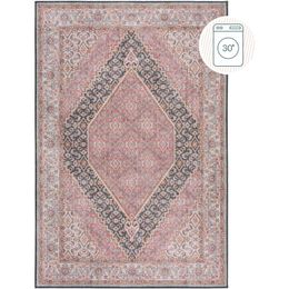 FLAIR RUGS Teppich »Briony« rechteckig 4 mm Höhe Waschbarer Traditioneller Teppich rosa Obermaterial: 100% Kunststoff B : 115 cm 1 Stk.