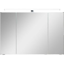 SAPHIR Badezimmerspiegelschrank »Quickset 945 Badschrank, 3 Spiegeltüren, 6 Einlegeböden, 105 cm breit« inkl. LED-Beleuchtung, Türdämpfer,...