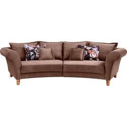 Home Affaire Big-Sofa »Tassilo geschwungene Formensprache, bequem, Mega Sofa, Breite 350cm« hellbraun