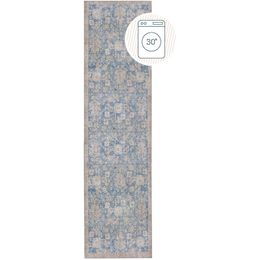 FLAIR RUGS Teppich &raquo;Orelia&laquo; rechteckig 4 mm H&ouml;he Waschbarer Traditioneller Teppich blau Obermaterial: 100% Polyester B : 60 cm 1 Stk.