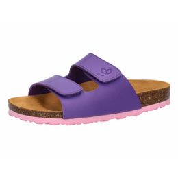 Lico Pantolette »Pantolette Bioline Velcro Kids« lila 29 29 Weiche Pantolette von Lico