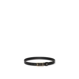 Calvin Klein Ledergürtel »SQUARE BUCKLE CK LOOP 25MM« Größenverstellbar BLACK / ANTIQUE LIGHT GOLD