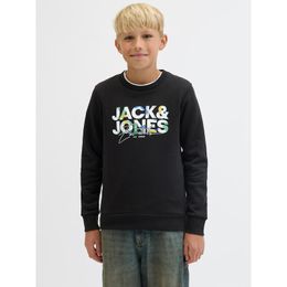 Jack & Jones JACK & JONES JUNIOR Sweatshirt &raquo;JJGEPLAS SWEAT CREW NECK JNR&laquo; Black 164 164 Sweater von Jack & Jones Junior