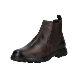 Geox Stiefelette »Stiefelette Leder/Textil« Coffee 43 43 Verschluss: Schlupfschuh