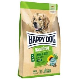 Happy Dog NaturCroq Trockenfutter Hund Adult, Lamm & Reis 15 kg