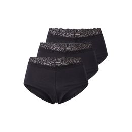 ABOUT YOU Boyshorts '3 pack Leila Slip' female Black size 42