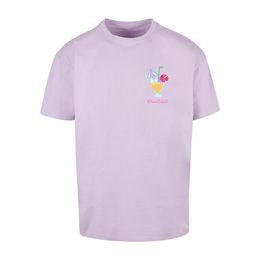 Merchcode T-Shirt 'Pina Colada' Herren Gr&ouml;&szlig;e 5XL blau / helllila / orange / pink