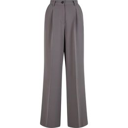Urban Classics Bundfaltenhose Damen Gr&ouml;&szlig;e 46 grau