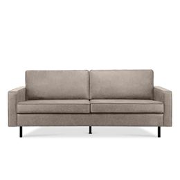 KONSIMO Einzelsofa Invia grau Ma&szlig;e (cm): B: 209 H: 87 Sofas > Sofas nach Material > Ledersofas &raquo; Sofa DE