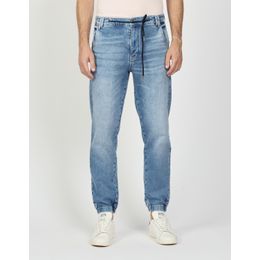 Relax-fit-Jeans Gang "Gang Jeans Relaxed Fit 94MILO", Herren, Gr. 34, blau (denim blau), Denim/Jeans, 79% Baumwolle, 19% Polyester, 2% Elasthan, Jeans