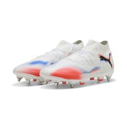 Fu&szlig;ballschuh Puma "FUTURE 8 PRO MxSG Fu&szlig;ballschuhe Erwachsene", Herren, Gr. 41, schwarz-wei&szlig; (wei&szlig; schwarz glowing rot), Obermaterial: Textil, Synthetik. Futter: Textil, Synthetik. Innensohle: Textil. Laufsohle: Synthetik, Schuhe Fu&szlig;ballschuh