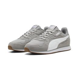 Sneaker Puma "Softride St Miler Sneakers Erwachsene", Damen, Gr. 37,5, wei&szlig; (gray echo wei&szlig; gum beige), Obermaterial: Kuhleder, Textil, Synthetik; Futter: Textil; Innensohle: Textil; Laufsohle: Gummi, Synthetik, Schuhe Sneaker