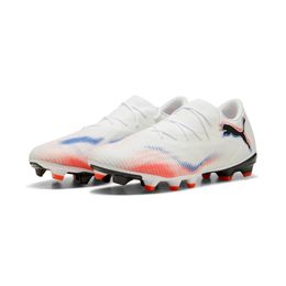 Fu&szlig;ballschuh Puma "FUTURE 8 MATCH FG/AG Low Fu&szlig;ballschuhe Erwachsene", Herren, Gr. 42.5, schwarz-wei&szlig; (wei&szlig; schwarz glowing rot), Obermaterial: Synthetik, Textil. Futter: Synthetik, Textil. Innensohle: Textil. Laufsohle: Synthetik, Schuhe Fu&szlig;ballschuh