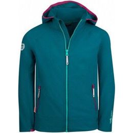 Trollkids Girls Kvalvika Jacket smaragd/pink - Gr&ouml;&szlig;e 104 Kinder 329