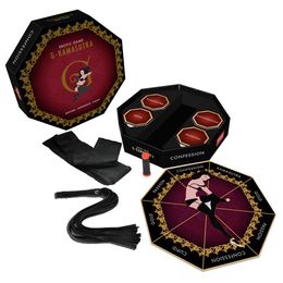 Paarspiel „G-Kamasutra Board Game“ inklusive Augenbinde & Peitsche