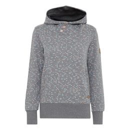 oxmo Sweatshirt 'Beate' Damen Gr&ouml;&szlig;e XXL blau / grau / pink / wei&szlig;
