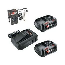Bosch Akku Starter-Set 18V 2x 2,5Ah + Schnellladeger&auml;t AL 18V-44 schwarz, 2x Li-Ionen Akku 2,5Ah, POWER FOR ALL ALLIANCE