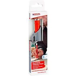 Zimmermannsbleistift Edding 8890, automatisch, mit Mine Härtegrad HB, Schreibfarbe Graphit, Strichstärke 2-5 mm, nachfüllbar, Holster mit Clip, 1 Stück