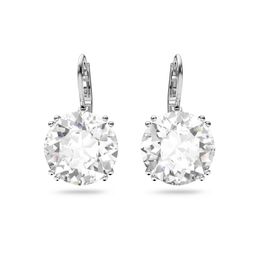 Paar Ohrhänger Swarovski "Millenia Ohrringe", silber (metallfarben, kristallweiß, kristallweiß), Ohrringe, Damen, Metall, mit Swarovski Kristall