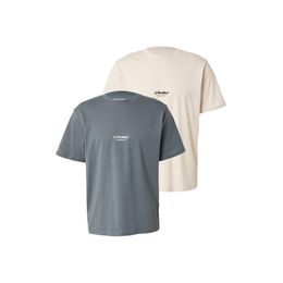 Jack & Jones JACK & JONES T-Shirt 'JJESOHO' Herren Gr&ouml;&szlig;e S creme / taubenblau / schwarz