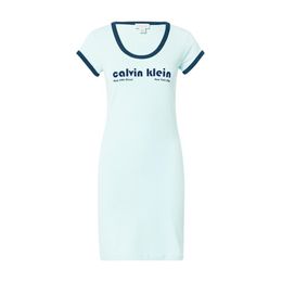 Calvin Klein Jeans Kleid Damen Gr&ouml;&szlig;e 44 t&uuml;rkis / nachtblau Winterkleid