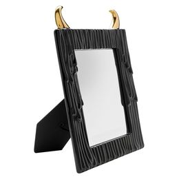 KARE Bilderrahmen "Yeti" in Schwarz/ Gold - (B)18,5 x (H)28,5 cm - 44% | Wanddekoration