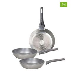Tognana 3er-Set: Pfannen "Crancucina" in Silber - 37% | Kuechenhelfer
