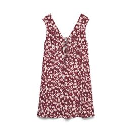 Véro Moda VERO MODA Kleid 'VMSommer' Damen Größe 40 weinrot / weiß