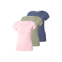 ABOUT YOU T-Shirt 'Madlin' Damen Größe XS rauchblau / khaki / rosé