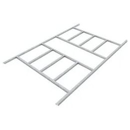 Vitavia Fundamentrahmen PERGART "Frankfurt II 86", silber (silberfarben), B:224cm H:2,6cm T:180cm, Stahl, Gartenhaus-Fundamente