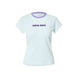 Calvin Klein Jeans T-Shirt Damen Gr&ouml;&szlig;e XS pastellgr&uuml;n / lila