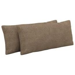 Sit & More Auflagekissen SIT & MORE "Emely", braun (hellbraun), B:65cm H:25cm T:10cm, 100% Polyester, Polsterauflagen