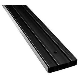 Gardinenschiene SN DECO GROUP "Vorhangschiene SH (2)" Gr. 6, schwarz, L:300cm T:7,7cm, Kunststoff, Gardinenstangen, Gardinenschiene