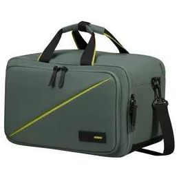Reisetasche American Tourister "TAKE2CABIN Prime", Gr. B/H/T: 20cm x 40cm x 25cm, grün (schwarz forest), Polyethylenterephthalat, Taschen, Handgepäcktasche Reisegepäck Boarding Bag 3 Way